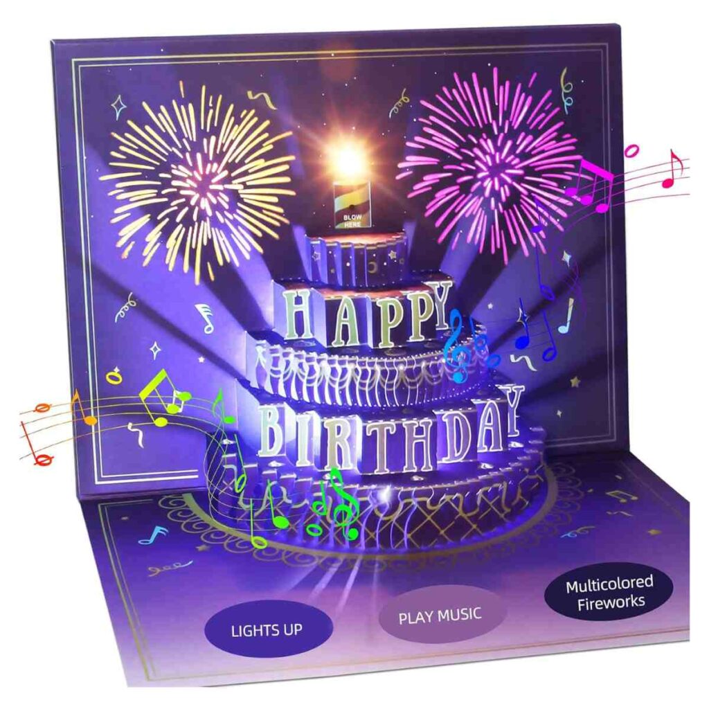 Happy Birthday Cards Pop Up Cards with MUSIC & LIGHTS for $5+ | Smart ...