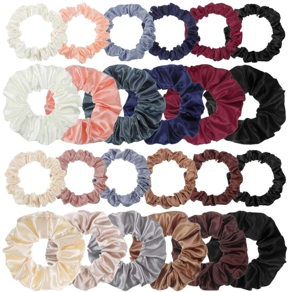 7 Pair Girl Hair Clips $4+ | 24 Pcs Satin Hair Scrunchies $4+ | Hair ...