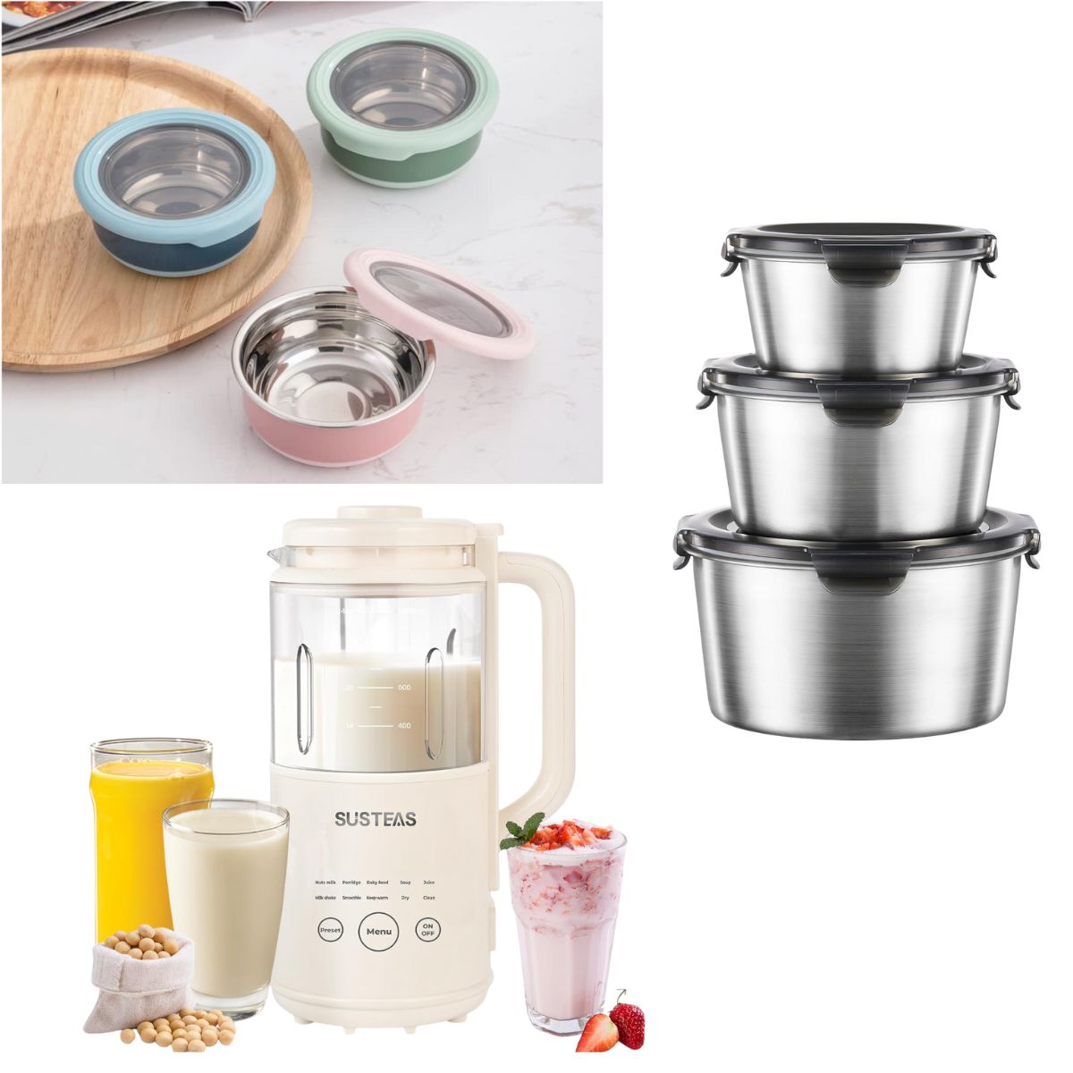 Nut Milk Maker Machine $29+ | 3-pk SS containers from $11+ | Smart Savers