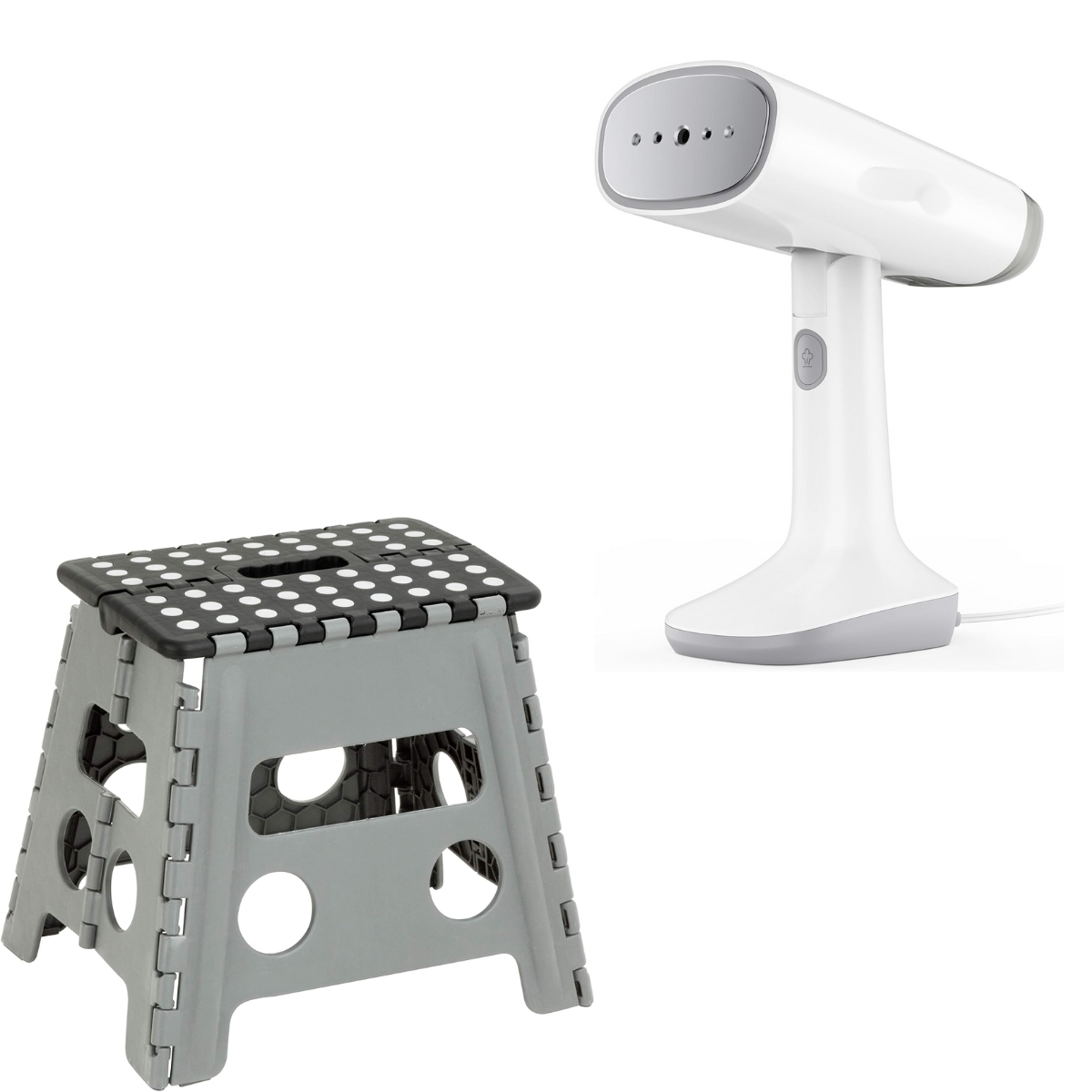 Fabric steamer, $12+ | Foldable step stool, $11+ | Smart Savers