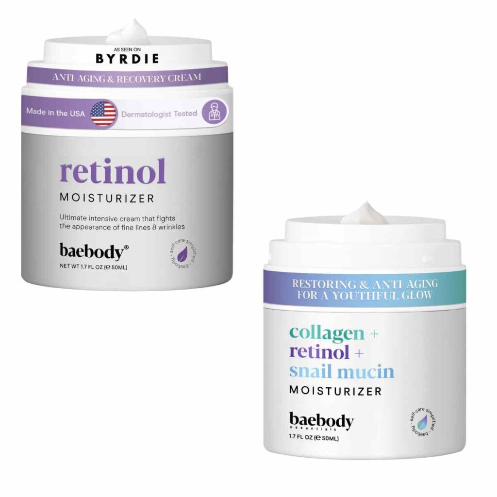 Collagen Retinol Snail Mucin Face Moisturizer with Hyaluronic Acid and ...