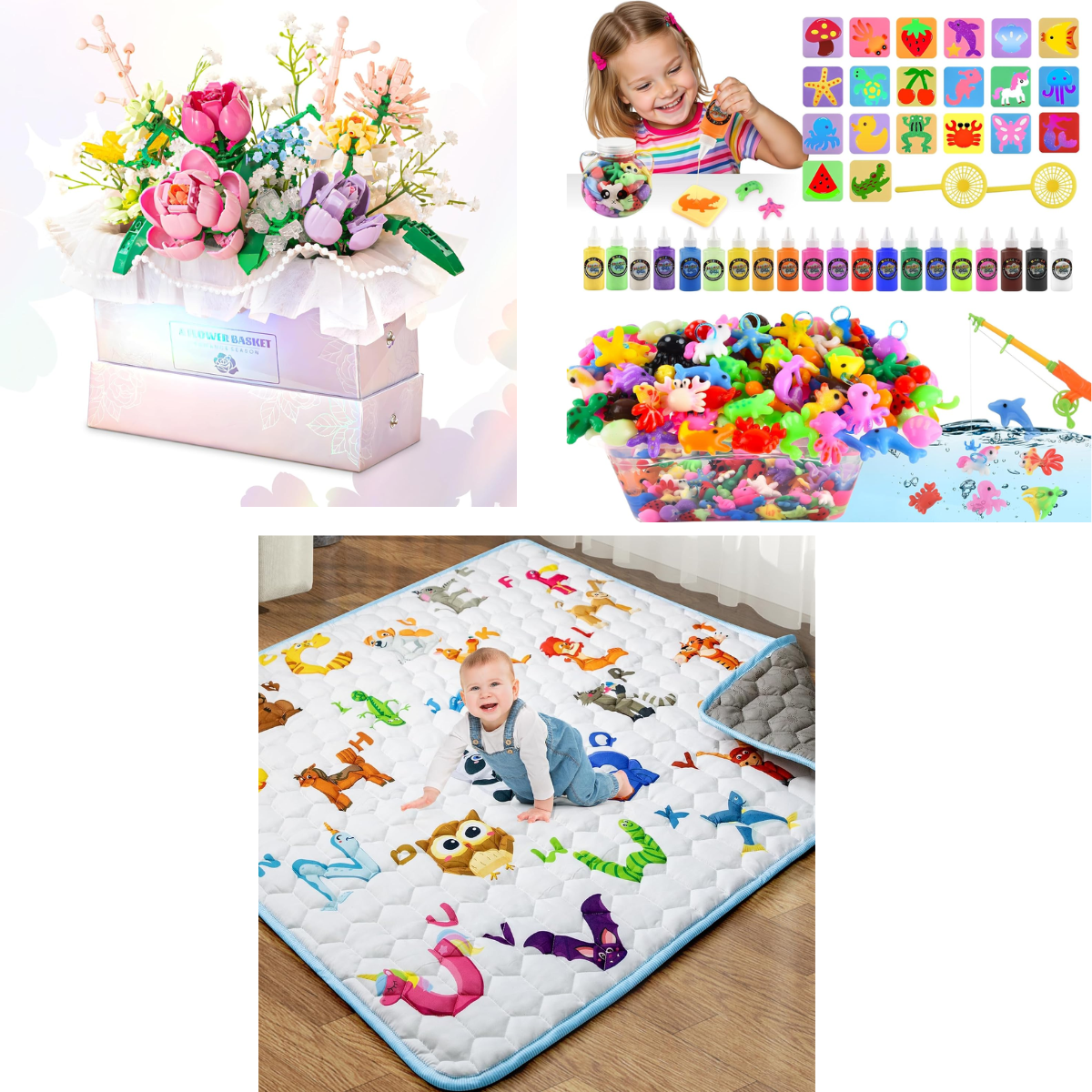 Flowers Building Set $15+ | Magic Water Elf Toy Kit $12+ | Baby Play ...