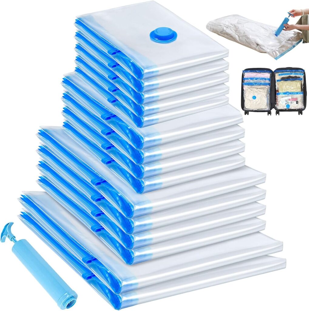 Step stool, $9+ | Bookshelf, $71+ | 15-pk vacuum storage bags, $8 ...