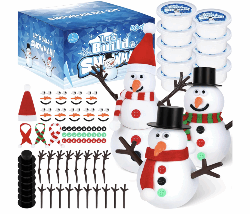 Scratch art craft $4+| 9 Pk Snowman clay crafts $6+| Reusable sticker ...