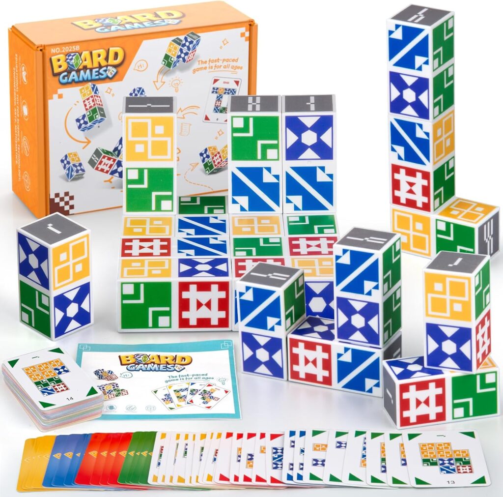 Shape & Color Rush Board Game $10+ | 4Pk Wooden Puzzles $4+ | Topple ...