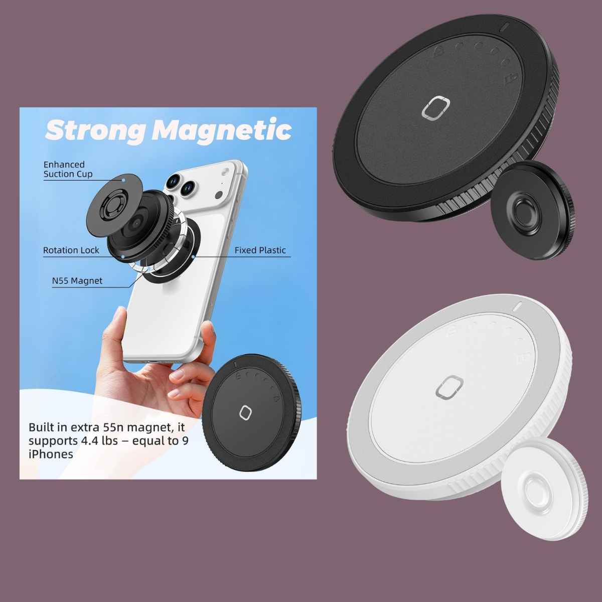 Magnetic Suction Phone Mount for MagSafe Case for $7+ | Smart Savers