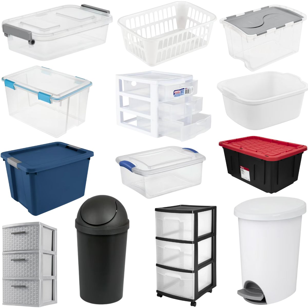 Trash cans, from $0.98 | Storage Containers, from $1+ | Smart Savers