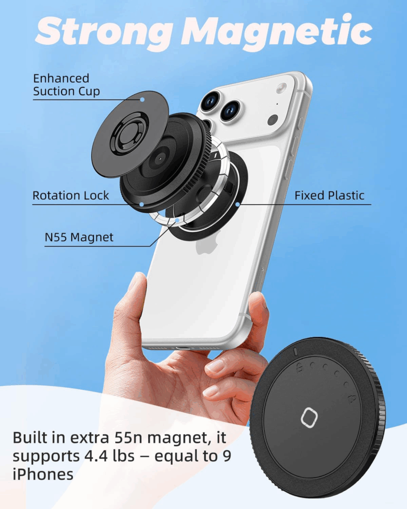Magnetic Suction Phone Mount for MagSafe Case for $7+ | Smart Savers