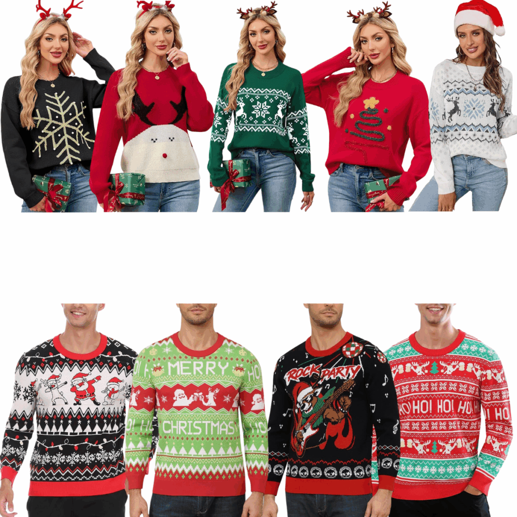 Ugly Holiday Sweaters for $12-19+ | Smart Savers