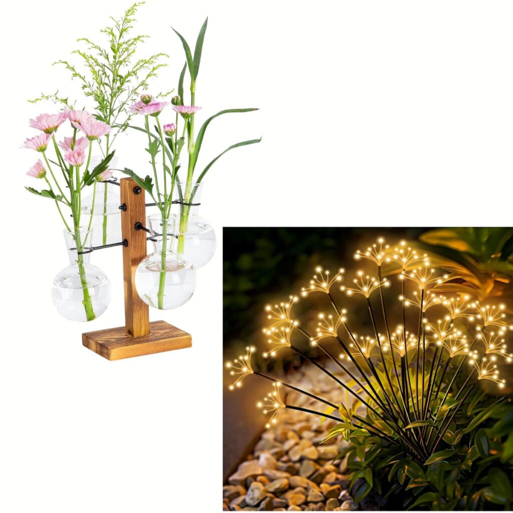Glass terrarium kit $10+| 2 Pk Solar outdoor lights $8+ | Smart Savers