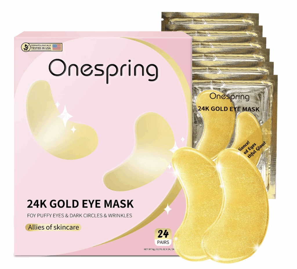 24 Pairs 24K Gold under eye masks $3+| Nose hair trimmer $6+| 216 Pcs ...
