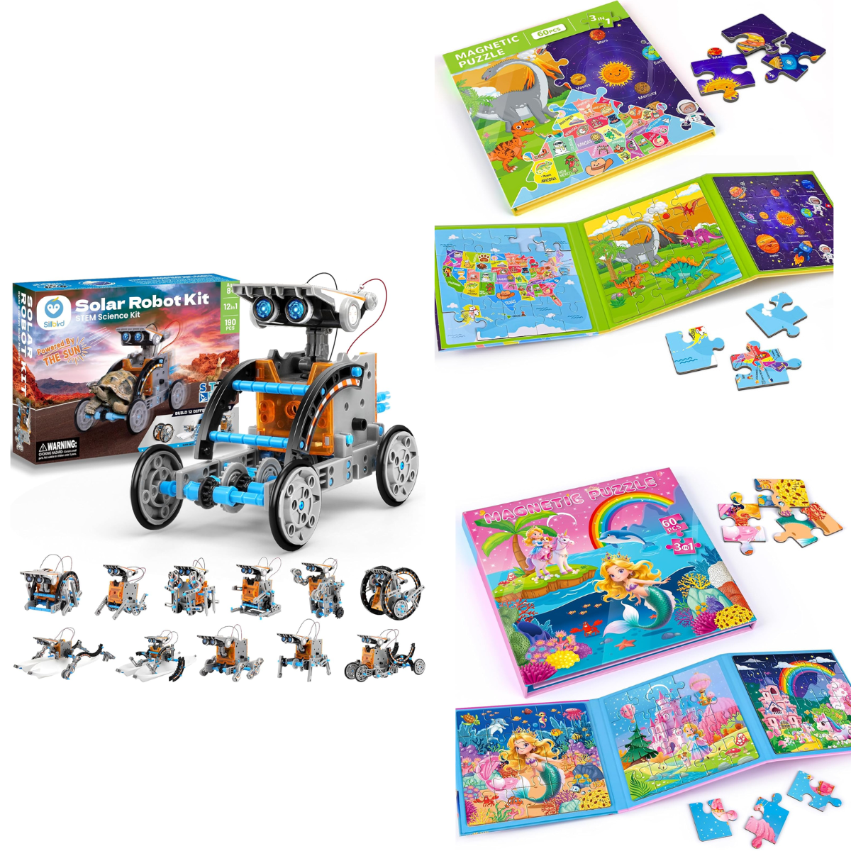 Magnetic Puzzles $7+ | Solar Robot Building Kit $8+ | DIY Pottery Wheel ...