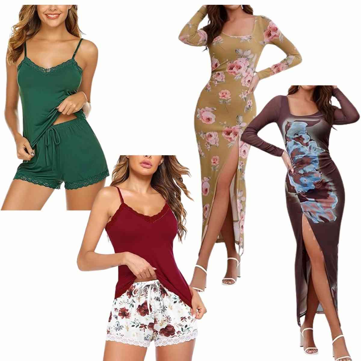 Mesh Ruched Dress for $9+|Cami Pajama Set for $8+ | Smart Savers