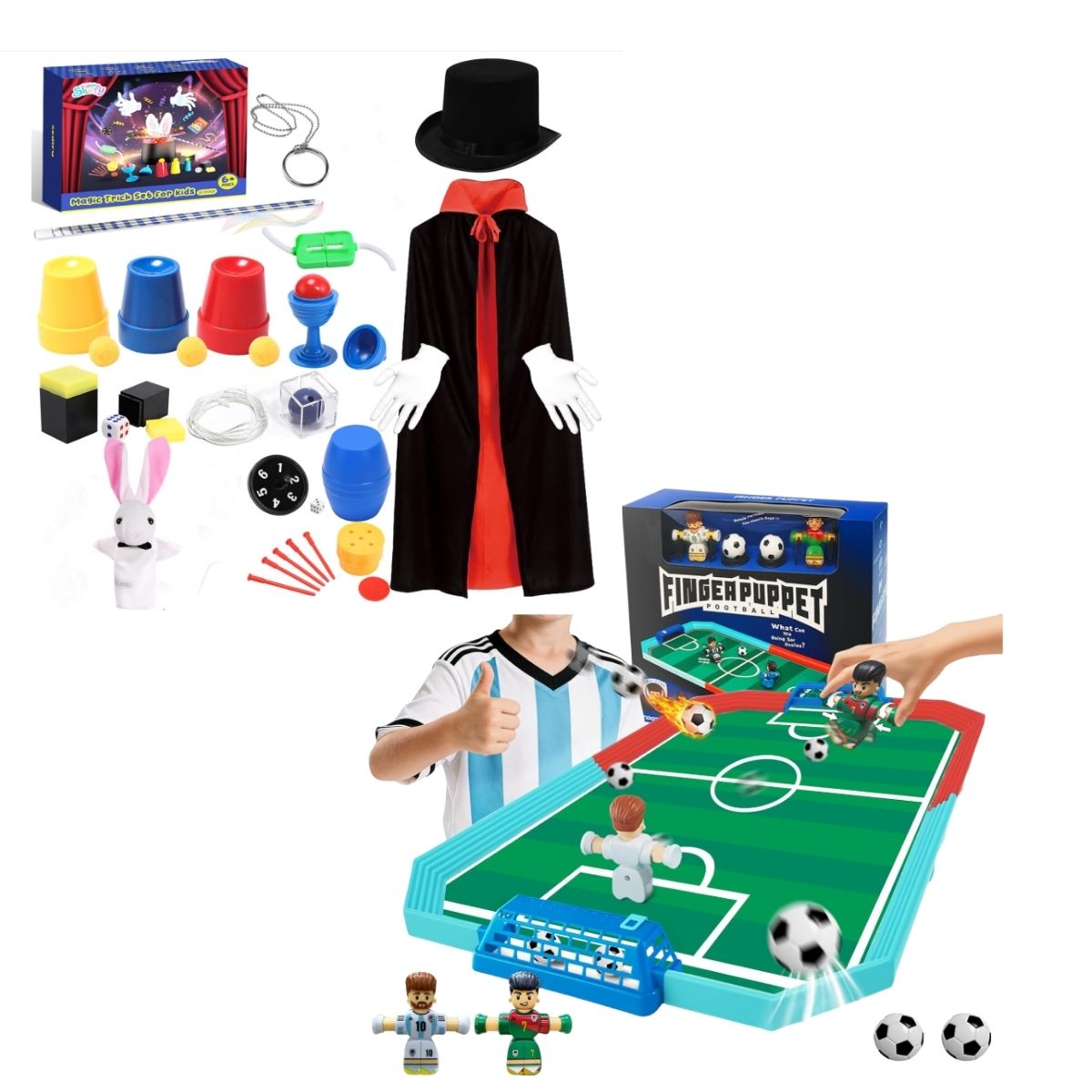 Kids' magic trick set, $14+ | Foosball table soccer board game set, $16 ...