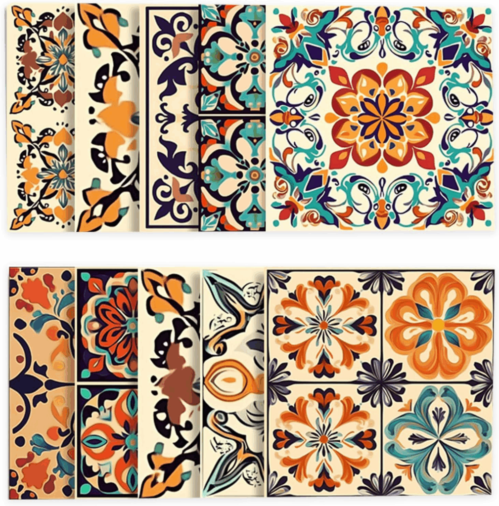 Vintage Tile Stickers $9+ | Large Rope Basket $11+ | Wicker Baskets $17 ...