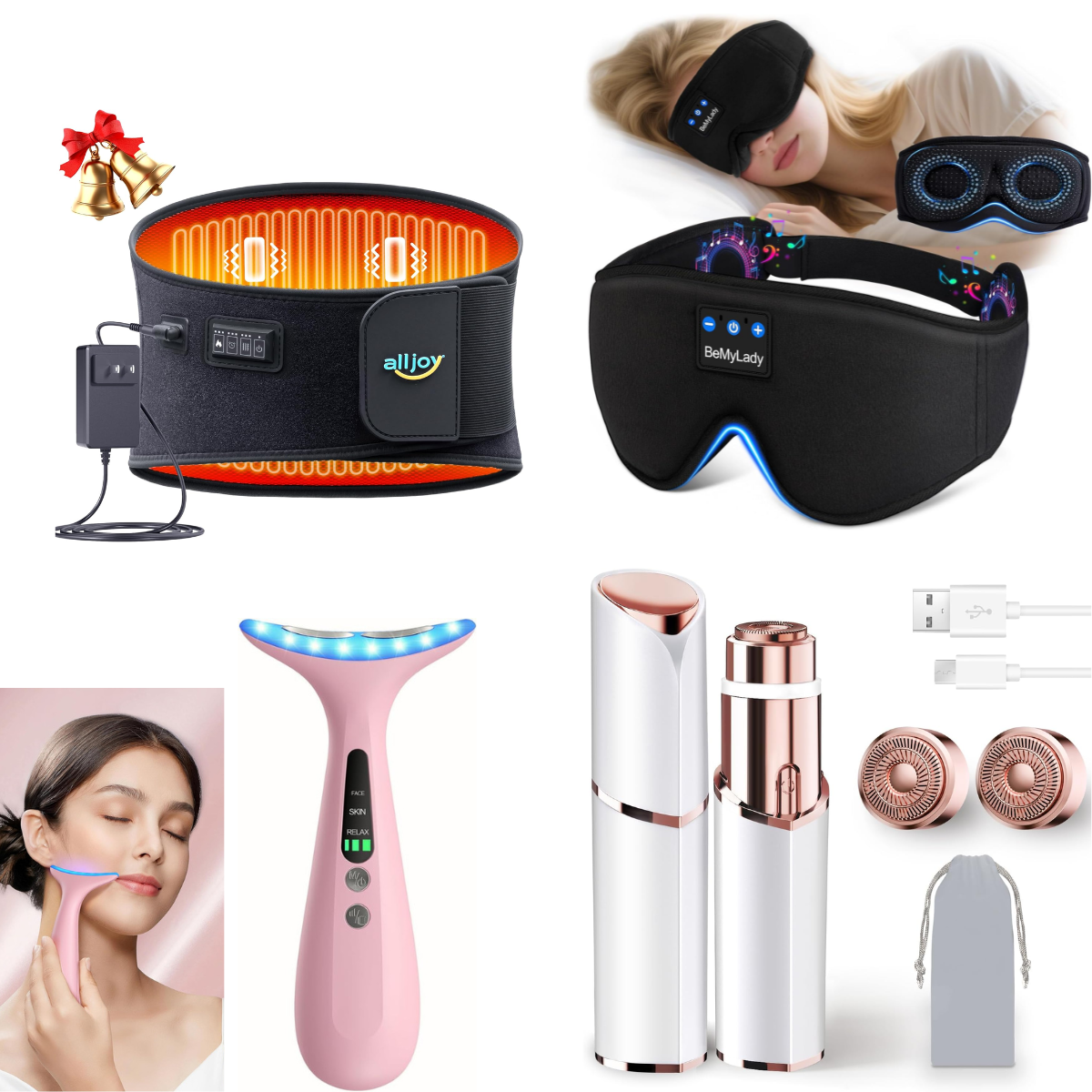 Heating pad with vibration massage $26+ | Sleep mask with headphones ...