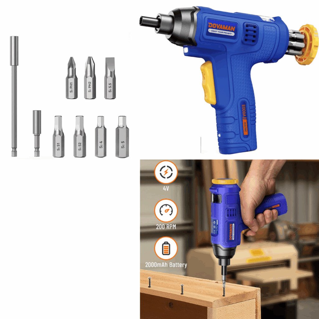 Rechargeable Electric Screwdriver $9+ | 20-Pack Heavy-Duty Metal Hanger ...