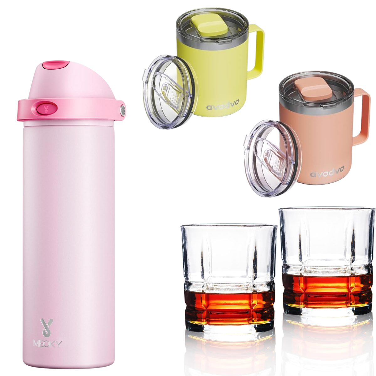 2 Old Fashioned Glasses $6+ | Insulated Water Bottle $6+ | Insulated ...