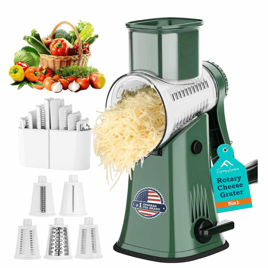 Electric Can Opener $12+ | 5-in-1 Rotary Grater $15+ | Glass Oil ...
