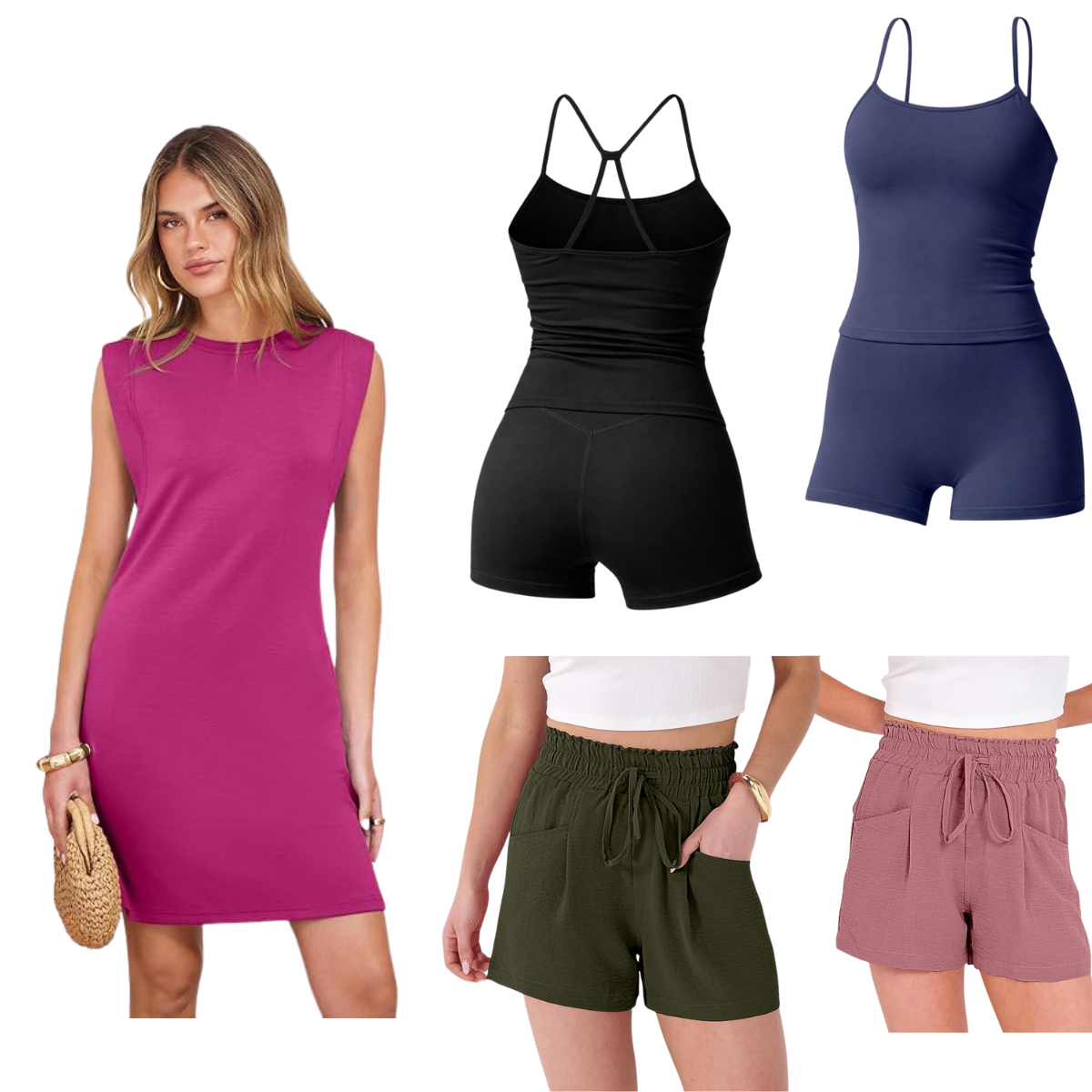 Trendy dresses $11+ | 2 Piece Workout Sets $11+ | High Waist shorts $6 ...