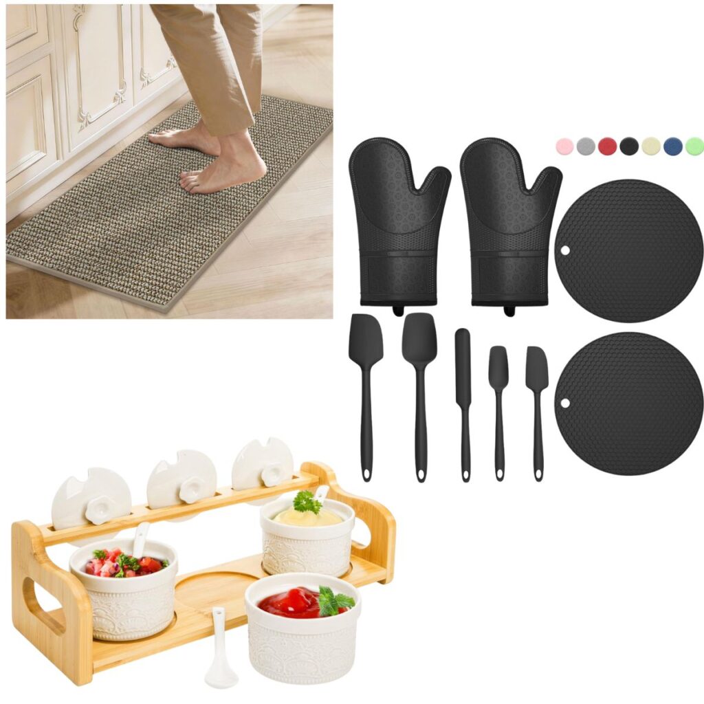 9-pc oven mitts, trivets and spatula $9+ | Kitchen Rugs $8+ | Ceramic ...