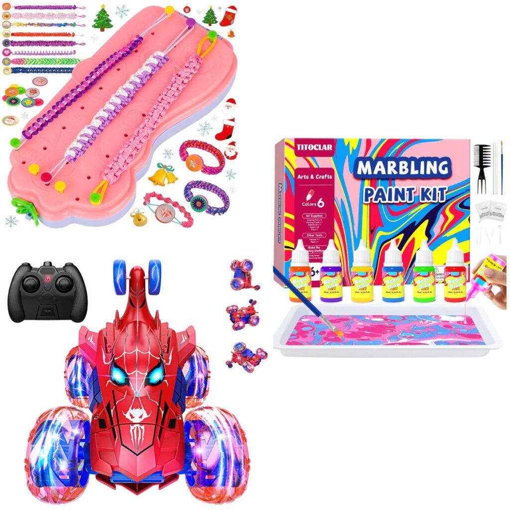 RC car $12+ | Water Marbling Paint kit $5+ | Bracelet Making Kit $4 ...