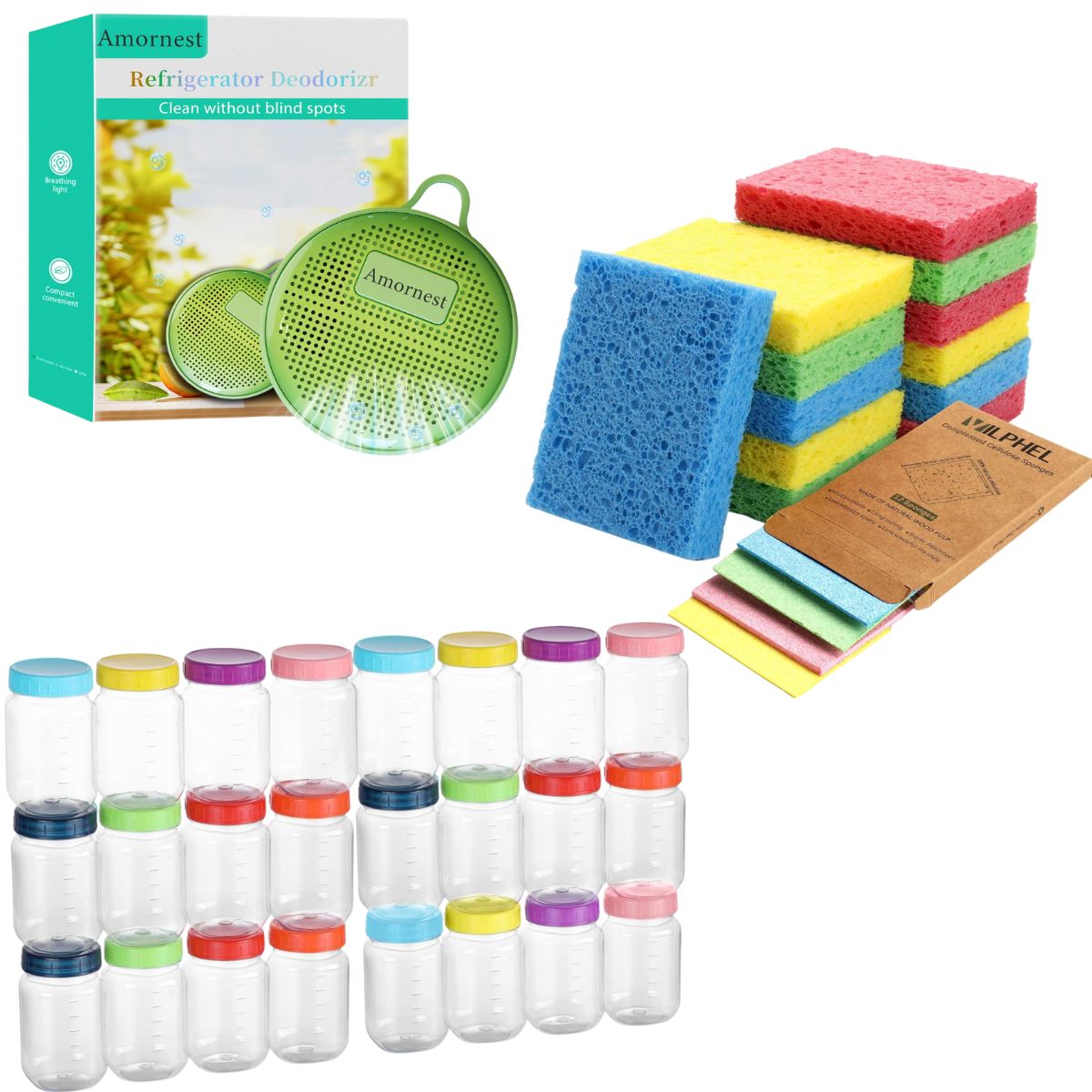 24-pk Plastic Mason Jars $14+ | 12-ct Multipurpose Sponges $4 ...