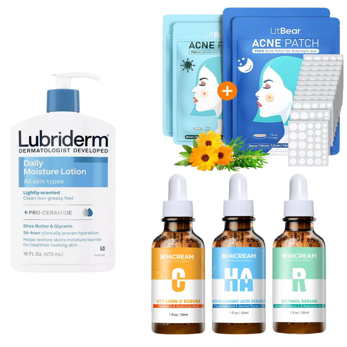 360-ct Acne Pimple Patches $4+ | Daily Moisturizing Lotion $4+ | 3-pk ...