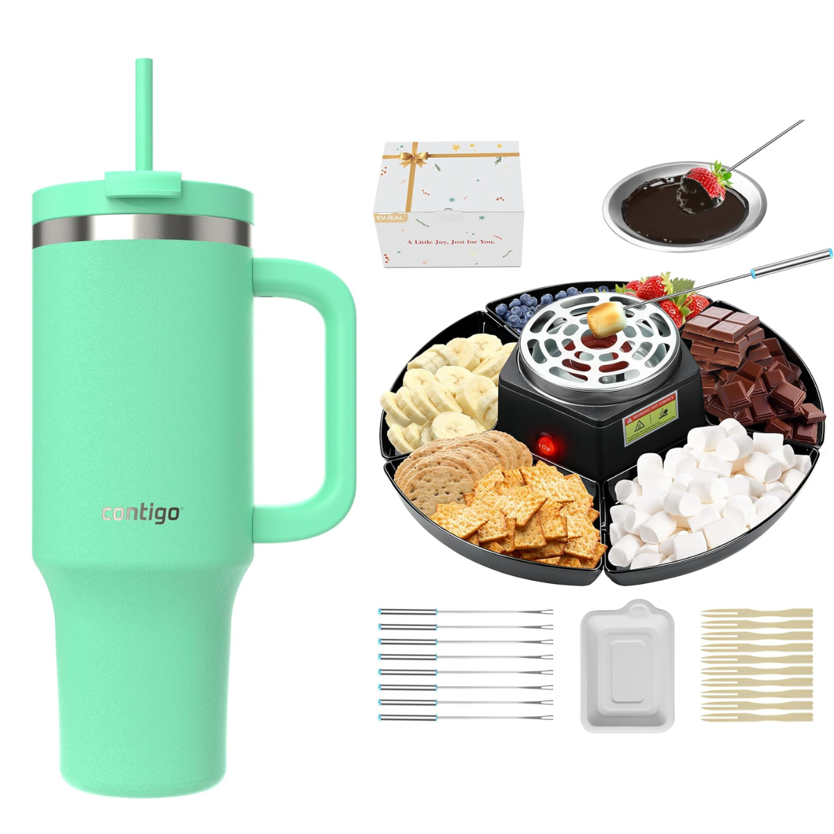 Electric Tabletop S’mores & Fondue Maker $16+ | 40oz SS Tumbler $11 ...