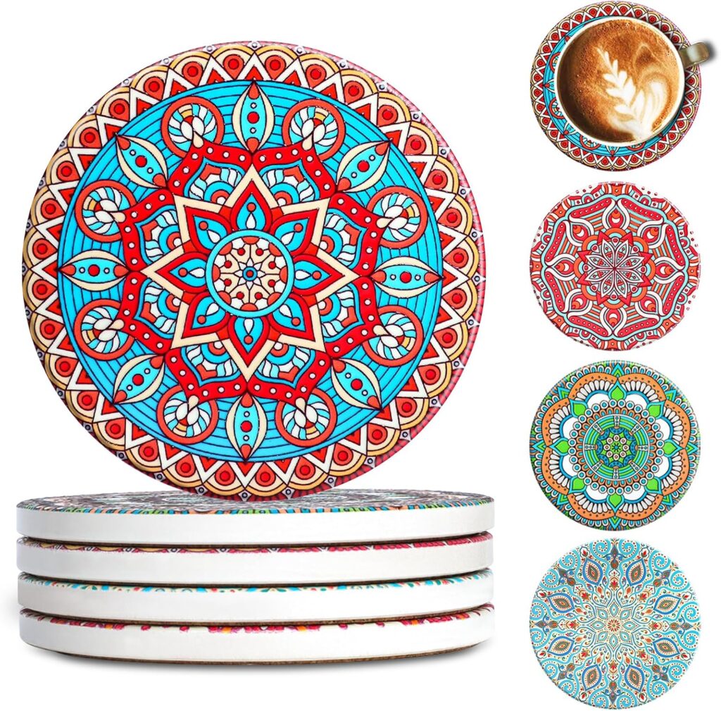 Set of 4Ceramic Coasters, $5+ | Dish Drying Rack, $13+ | 2-Pack Snackle ...
