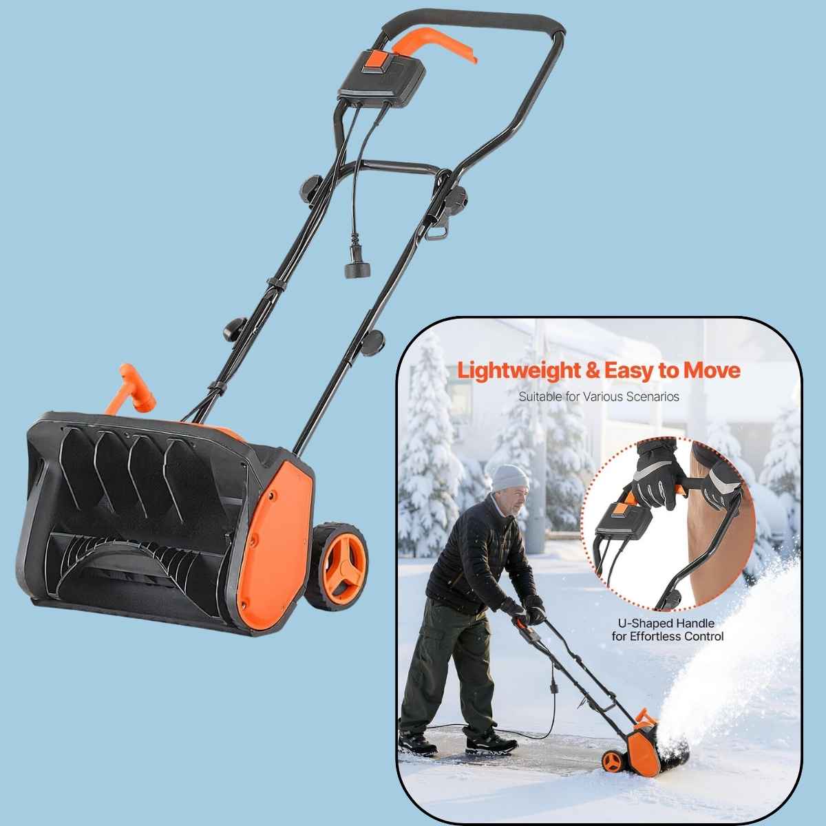 17"Corded Electric Snow Shovel for $62+ | Smart Savers