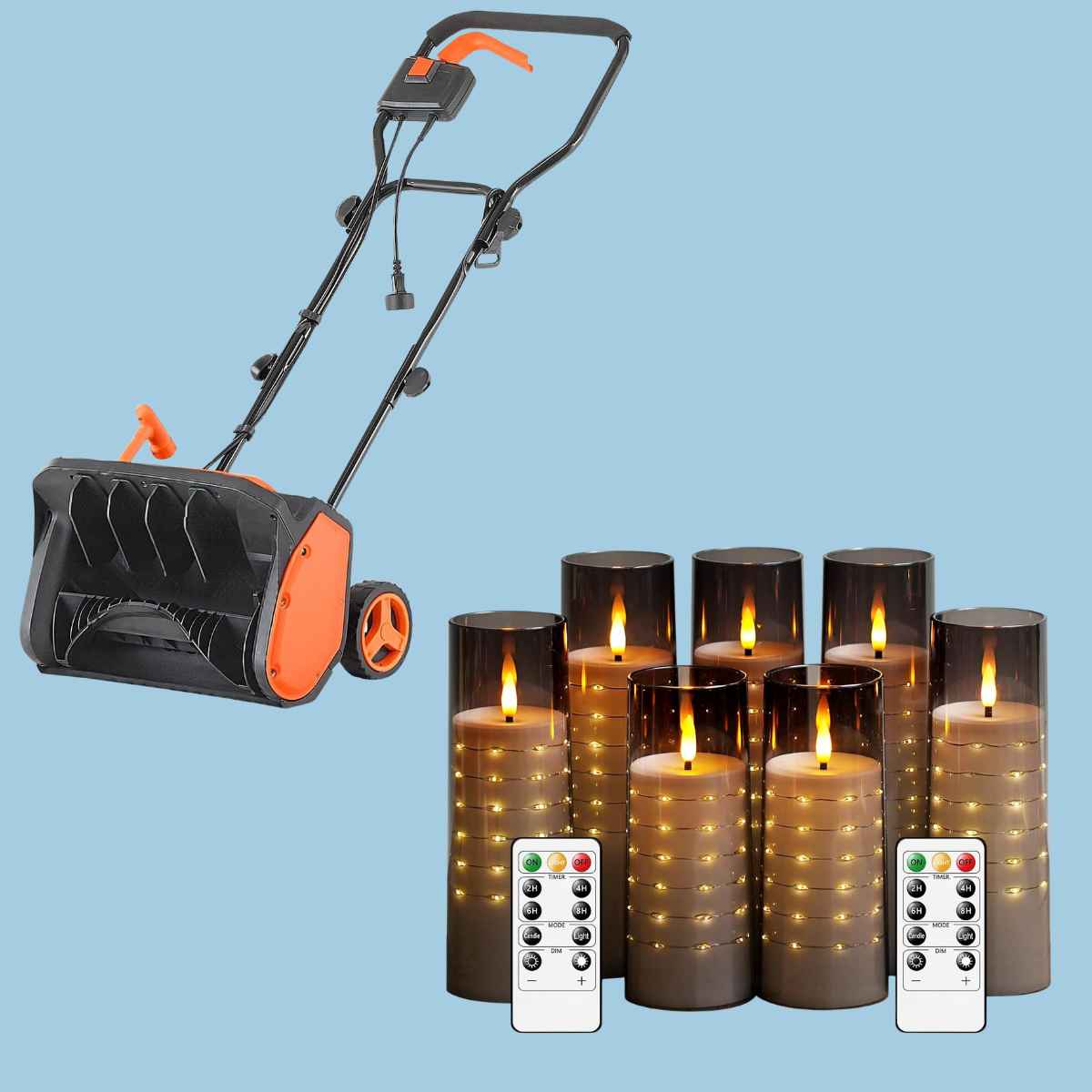 17"Corded Electric Snow Shovel for $62+ | 7-pk LED Pillar Candles $9 ...