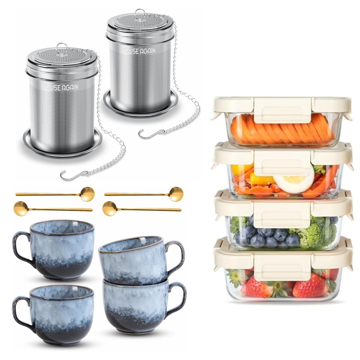 2-Pack Tea Infuser $8+ | Glass Containers $11+ | Coffee Mugs $17 ...