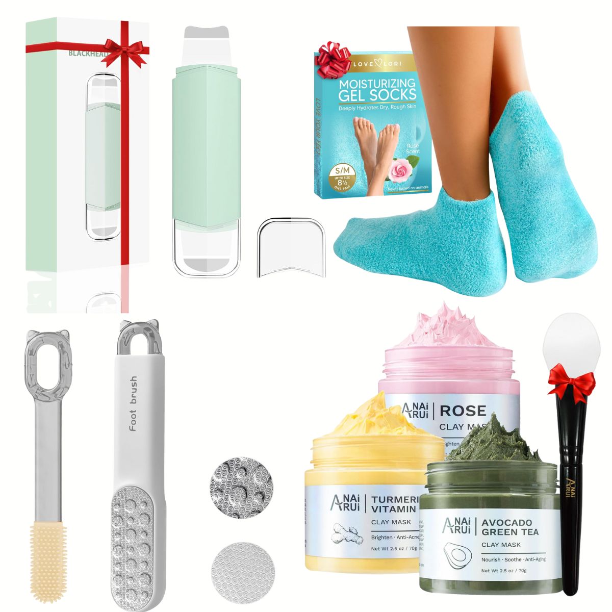SS foot file $3+| Black head remover tool $4+| Moisturizing sock $6+| 3 ...