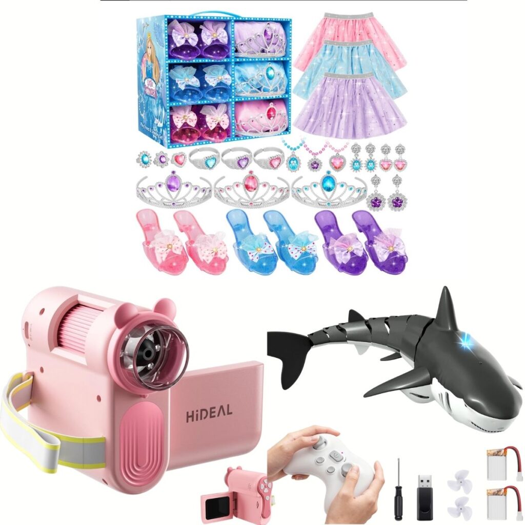 Handheld microscope $13+|RC Shark pool toy $14+| Princess dress up toys ...