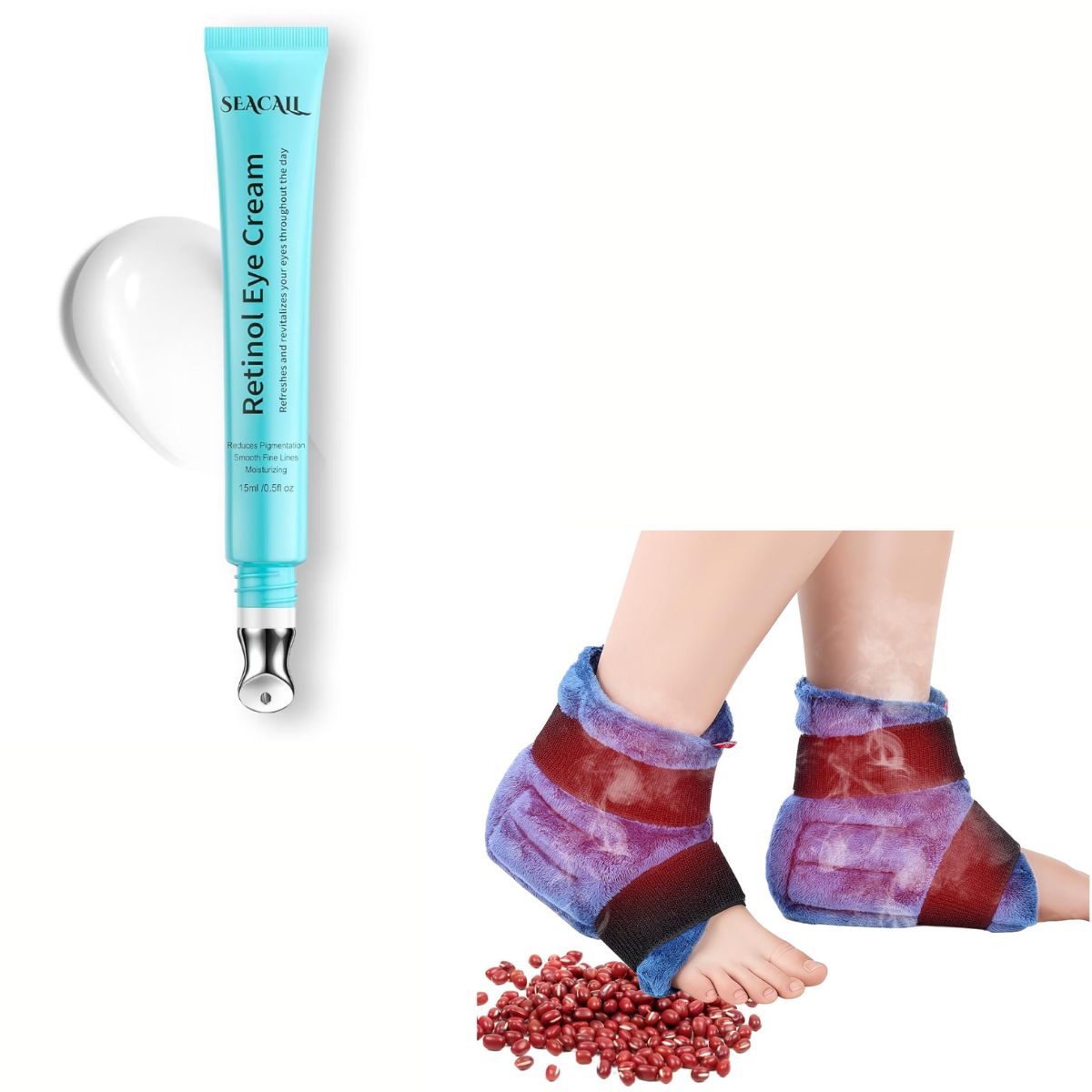 Retinol eye cream $4+| Microwaveable ankle warmers 2 pk $9+ | Smart Savers