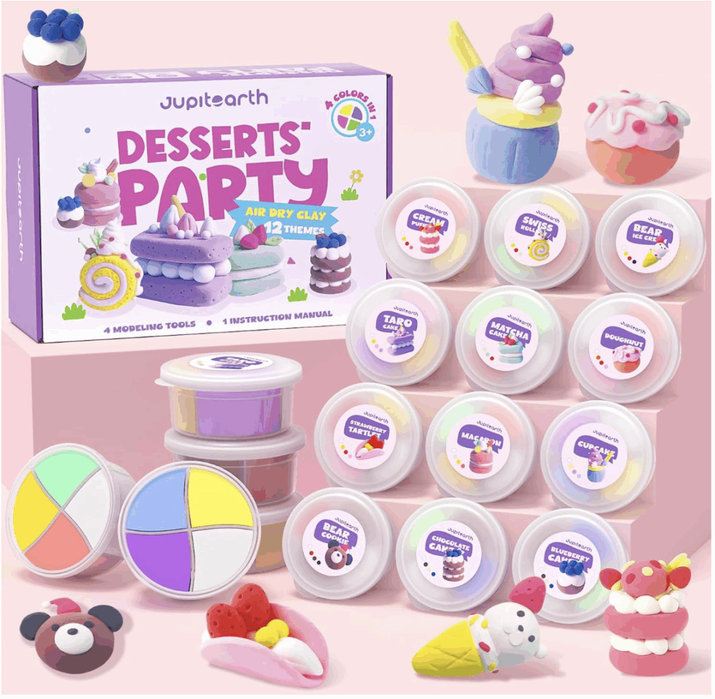 Octopus toy $8+| 36 Acrylic paint markers $9+| 12 Pk Air dry Foam Clay ...