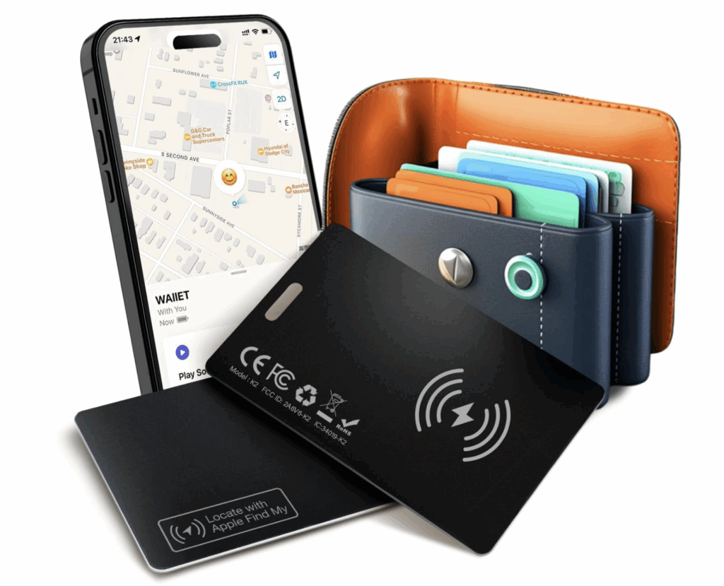 Airtag wallet tracker $11+| Cushion recovery slides $11+| Vegan leather ...