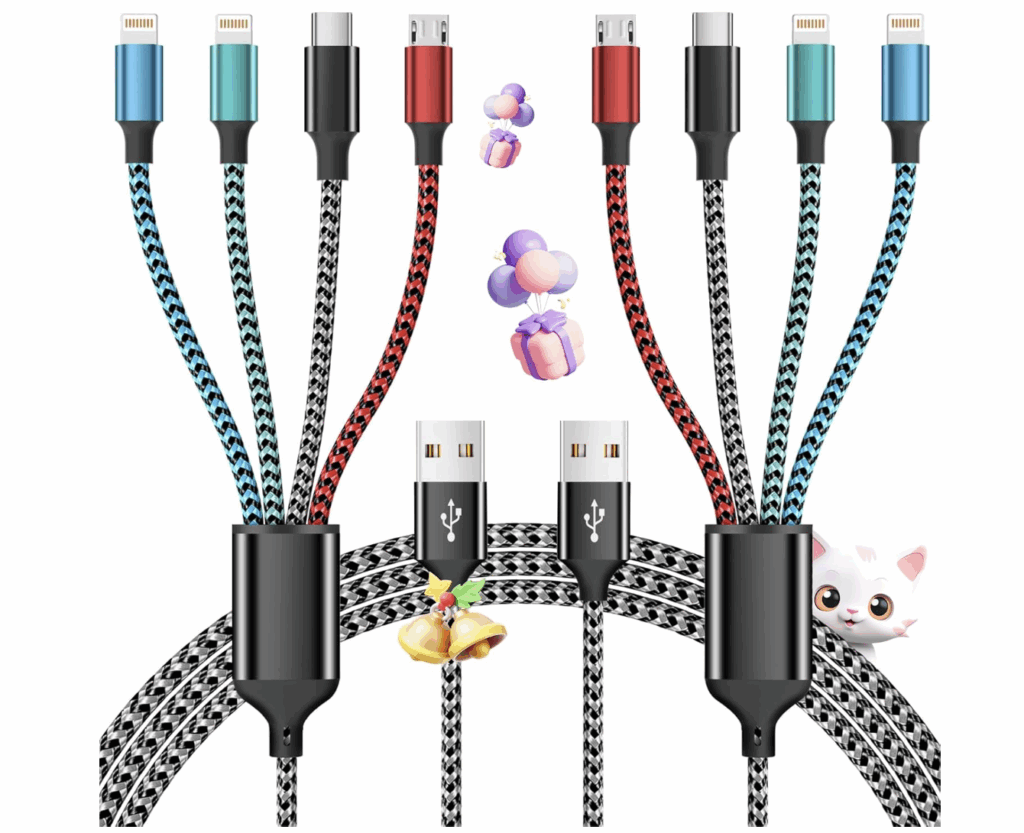 4 in 1 Charging cable $4+| Bluetooth speaker phone stand $9+| 3 in 1 ...