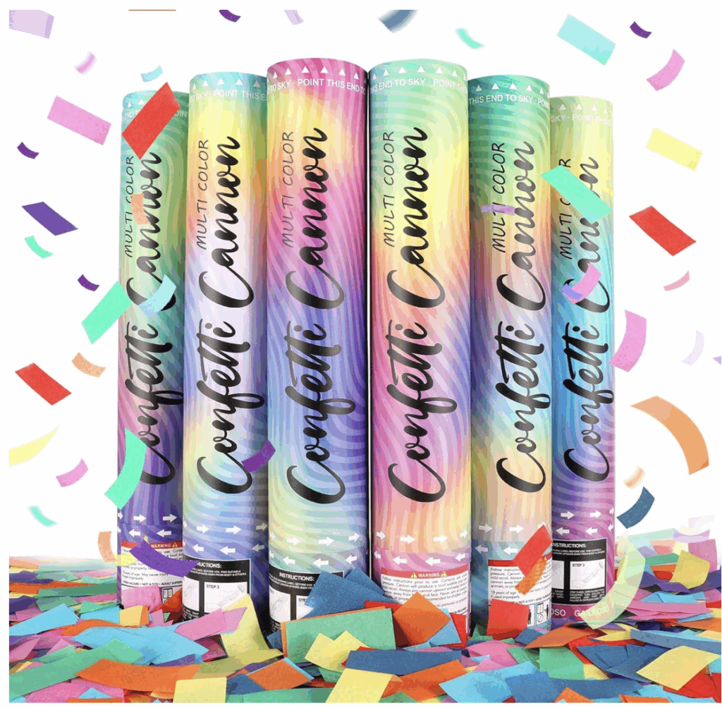 6 Pack Multicolor Party Poppers $10+ | Smart Savers