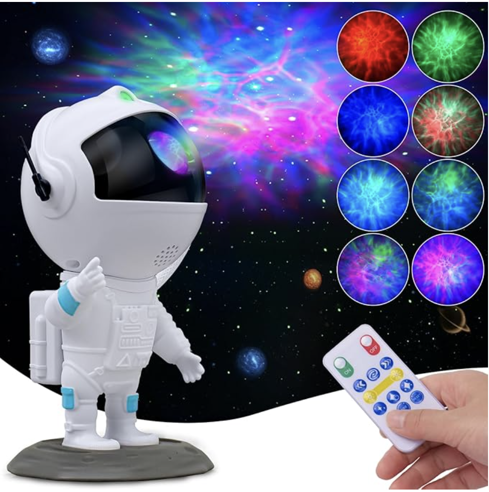 2 Pk Sensory bubbler $8+| Astronaut light projector $10+| 16 Ft Flex ...