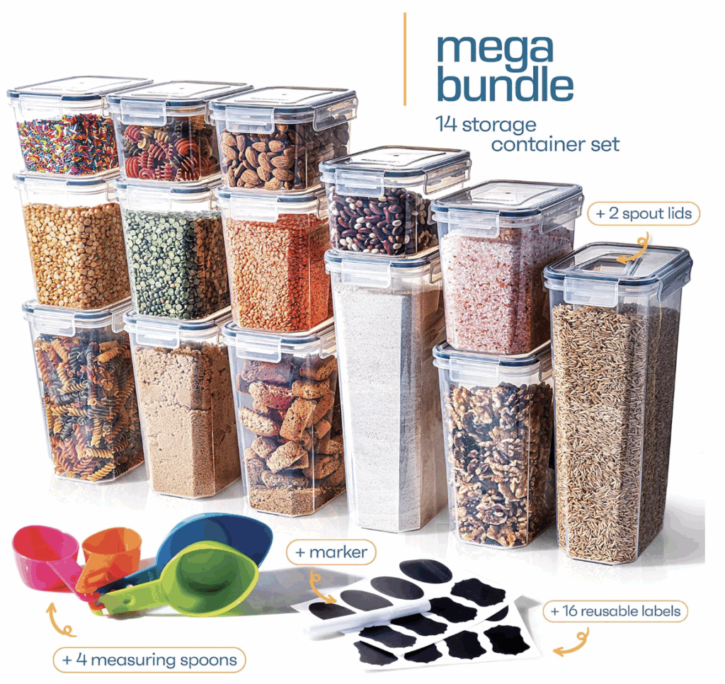 14-pk Airtight Food Storage Containers $19+ | Dish Drying Rack $10+ | 6 ...