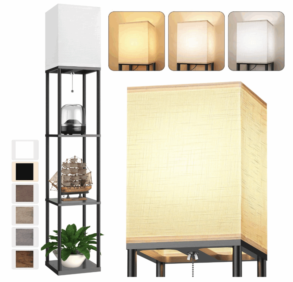 Floor Lamp w/ Shelves $29+ | 3-pk organizers w/ pull out shelf $13 ...