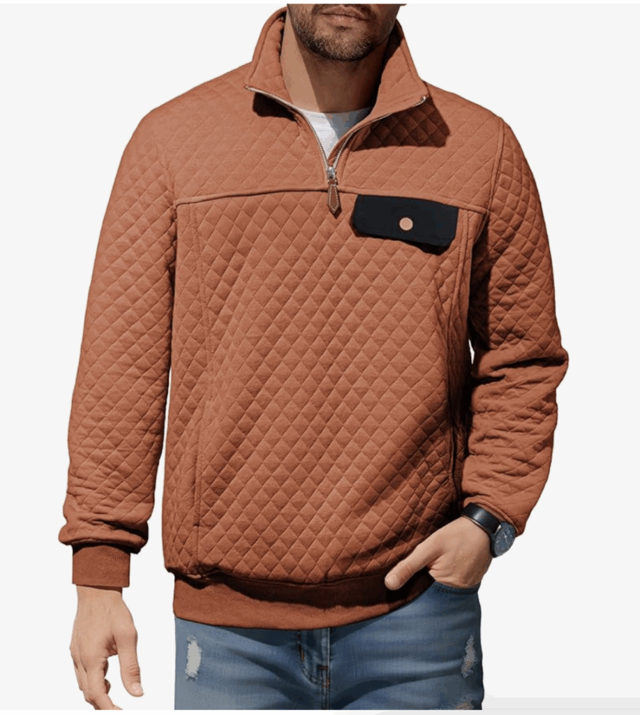 Men's quilted sweatshirt $11+| Women's mesh floral dress $23+ | Smart ...