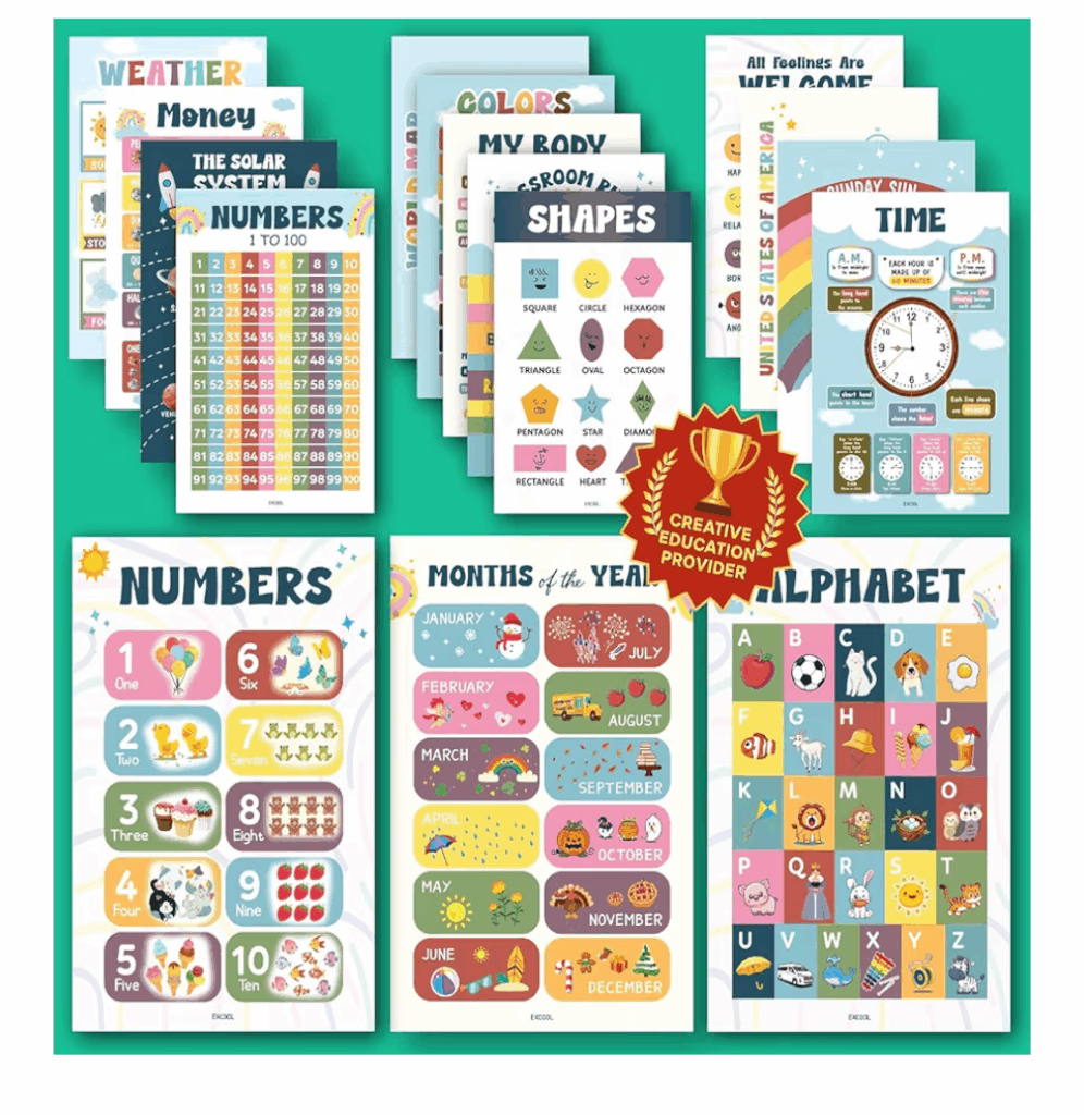 16 educational posters, $5+ | 24-pack V-Day gift set, $8+ | 670-pcs ...