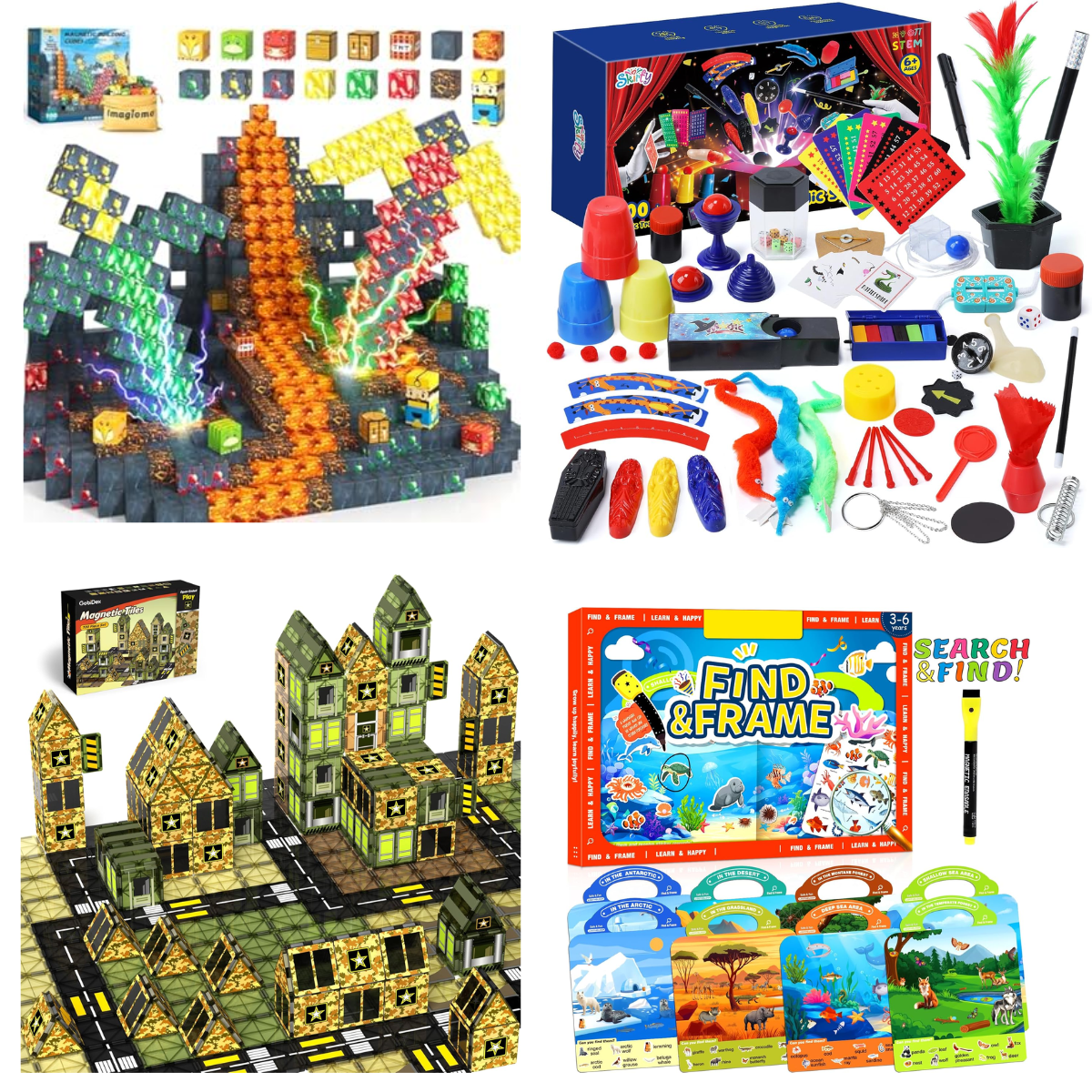 Magician kit, $15+ | 100-pc magnetic blocks, $15+ | 100-pc magnetic ...