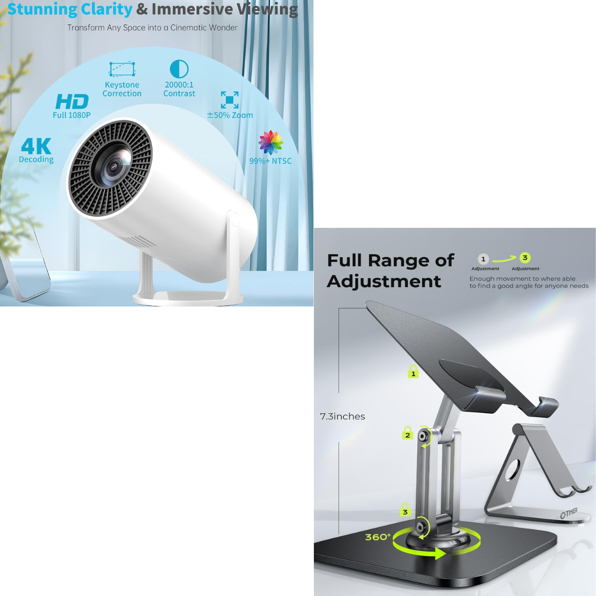 Projector, $29+ | Tablet stand, $8+ | Smart Savers