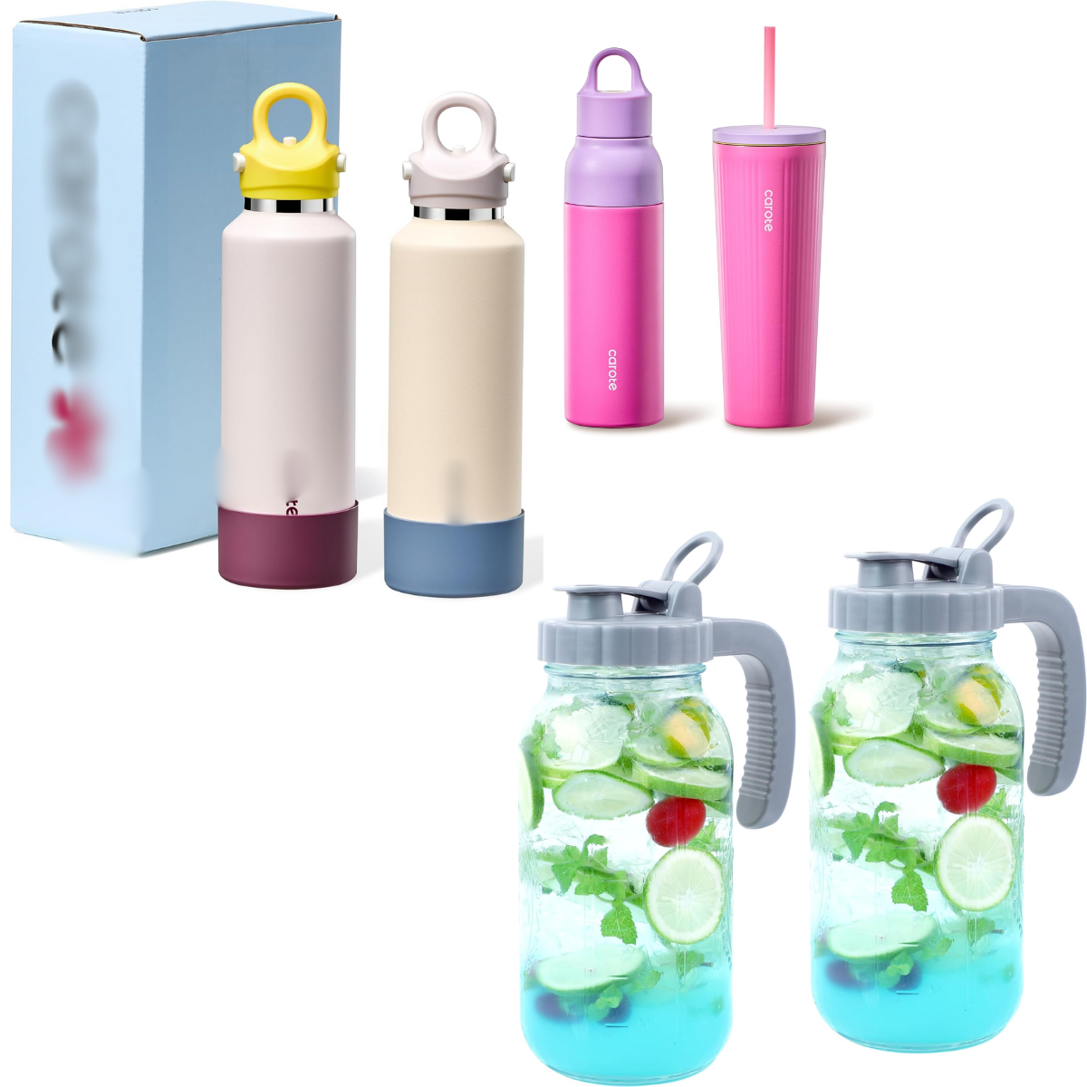 2-pk water bottles, $15+ | 2-pk pitchers, $14+ | Smart Savers
