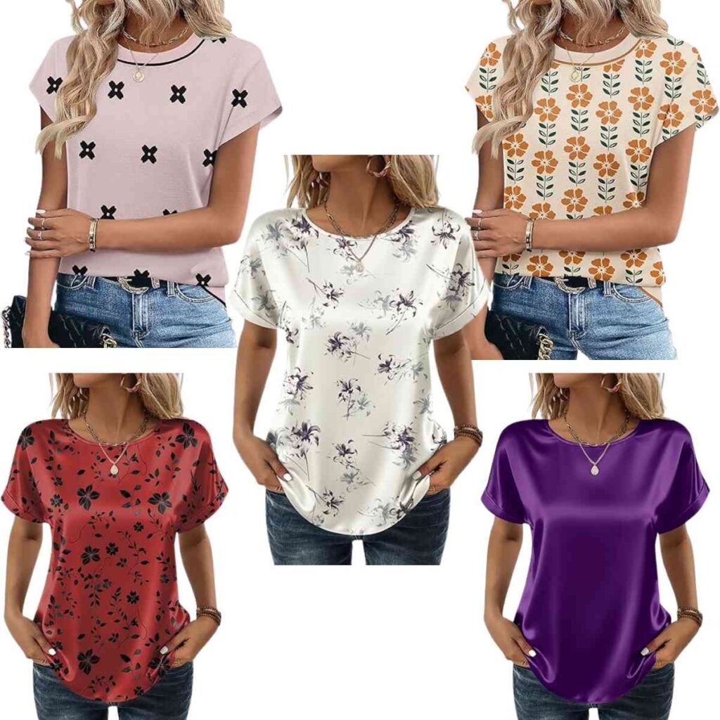 Cap Sleeve Blouse for $11+|Satin Blouse for $9+ | Smart Savers