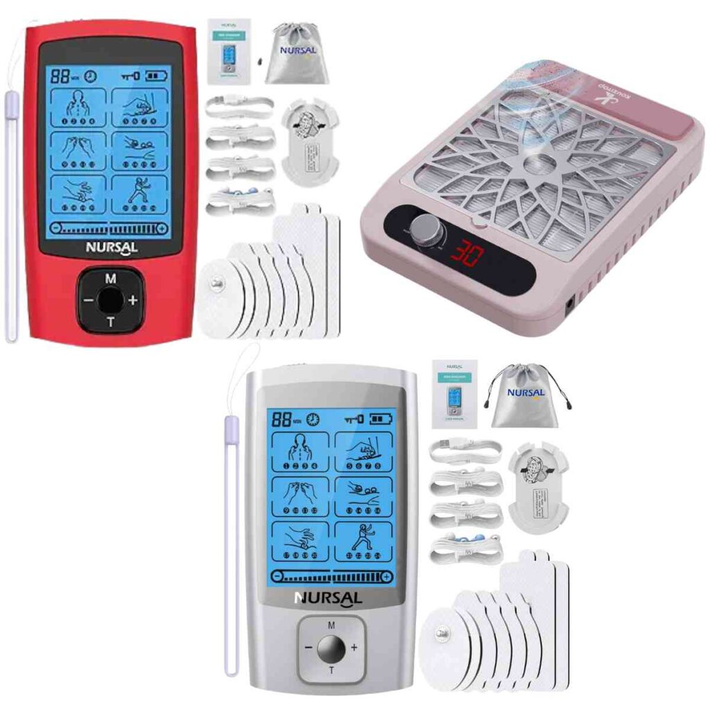3-in-1 TENS Unit Muscle Stimulator for $19+| Nail Dust Collector for ...